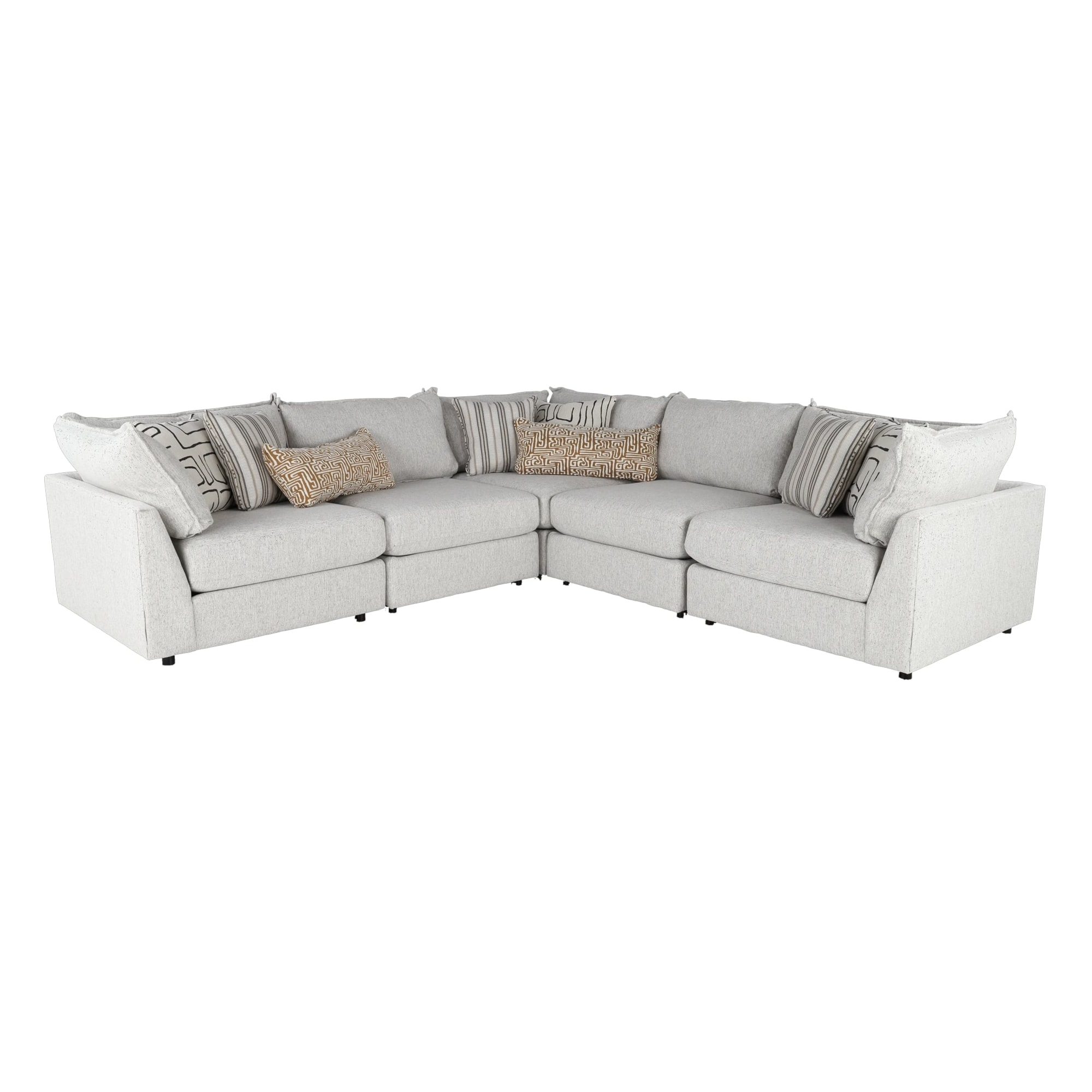 5 Piece Modular Sectional - Durango Pewter - Louis Mohana Furniture ...