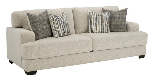 2 Seat Sofa W/ 4 Throw Pillows - Buff - Louis Mohana Furniture, Bourg ...